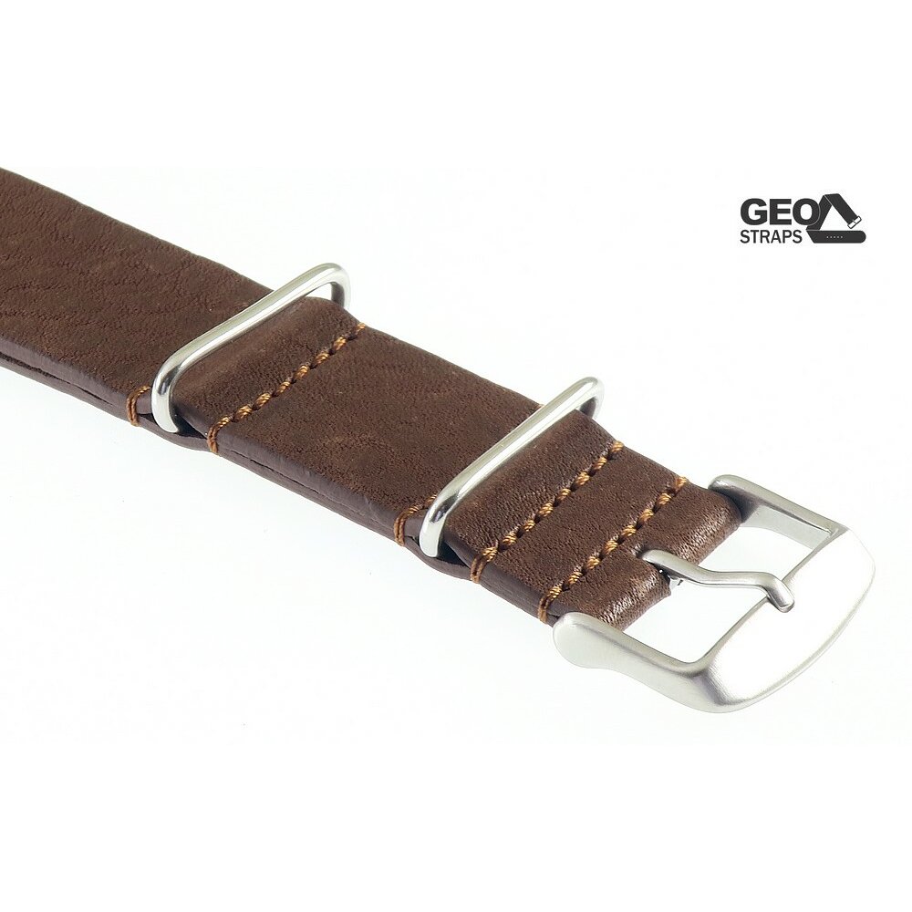 GEO-Straps Nato-Vintage Uhrenarmband Modell Ripper cacao 20 mm Nato S